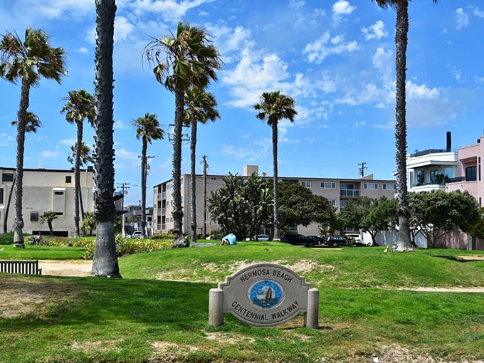 The Centennial Walkway provides perfect people-watching real estate where every sunset comes with free entertainment from passing joggers.