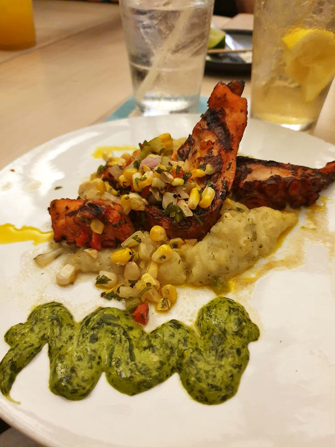 Chargrilled octopus so tender, it'll make you forget every rubbery disappointment from your past.