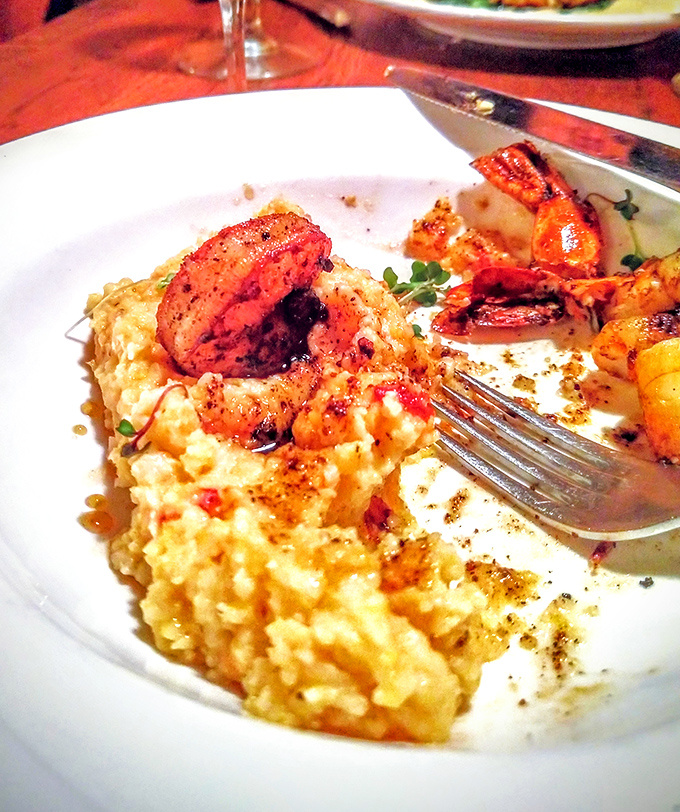 Seafood and cheese grits&mdash;a Southern classic elevated. Those seared scallops perched atop creamy risotto are the culinary equivalent of finding money in an old jacket pocket.