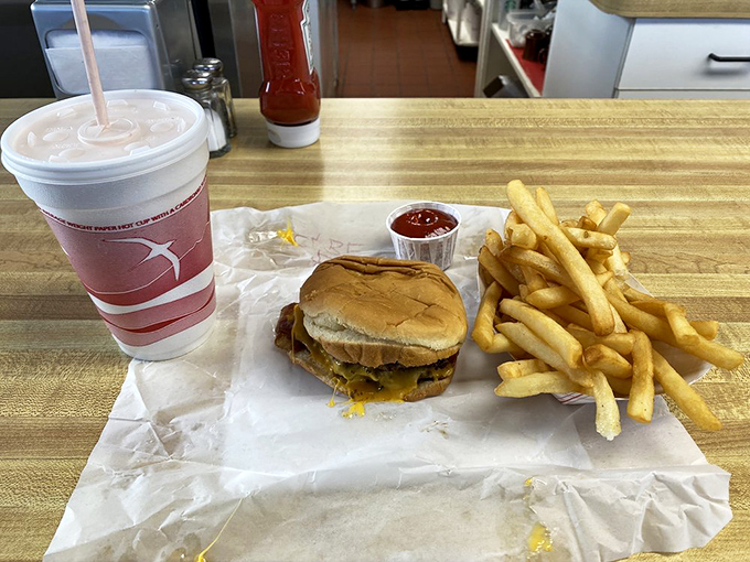 Some burgers just pose for photos&mdash;this one's too busy being absolutely delicious to care about vanity.