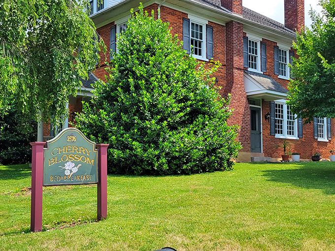 The Cherry Blossom B&B stands as stately as your favorite aunt who always has fresh cookies waiting when you visit.