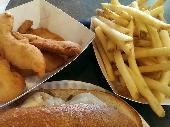Golden chicken fingers and crispy fries, because sometimes you need a sidekick to your sandwich superhero.