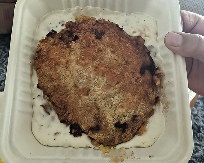 Chicken fried steak that's achieved the impossible&mdash;crispy exterior, tender interior, and gravy that should be classified as a controlled substance.