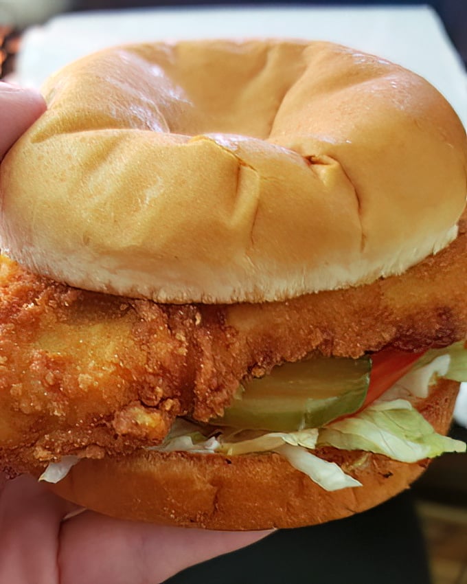 The chicken sandwich that launched a thousand lunch breaks, golden-fried and dressed with the classics. No influencer-bait here, just satisfaction.