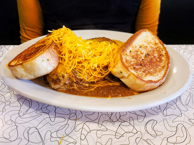 The chili sandwich&mdash;where two perfectly grilled pieces of bread barely contain the avalanche of chili and cheese threatening to escape with each bite.