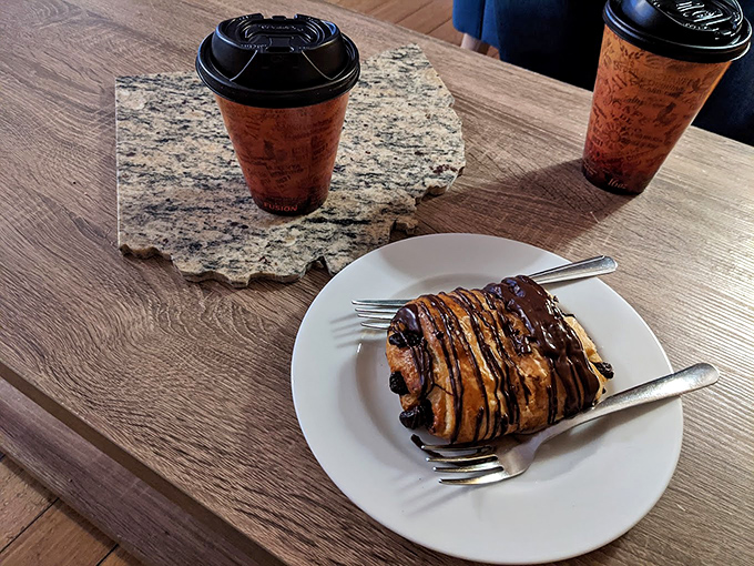 That chocolate drizzle isn't just decoration; it's a work of art that happens to be edible and life-changing.