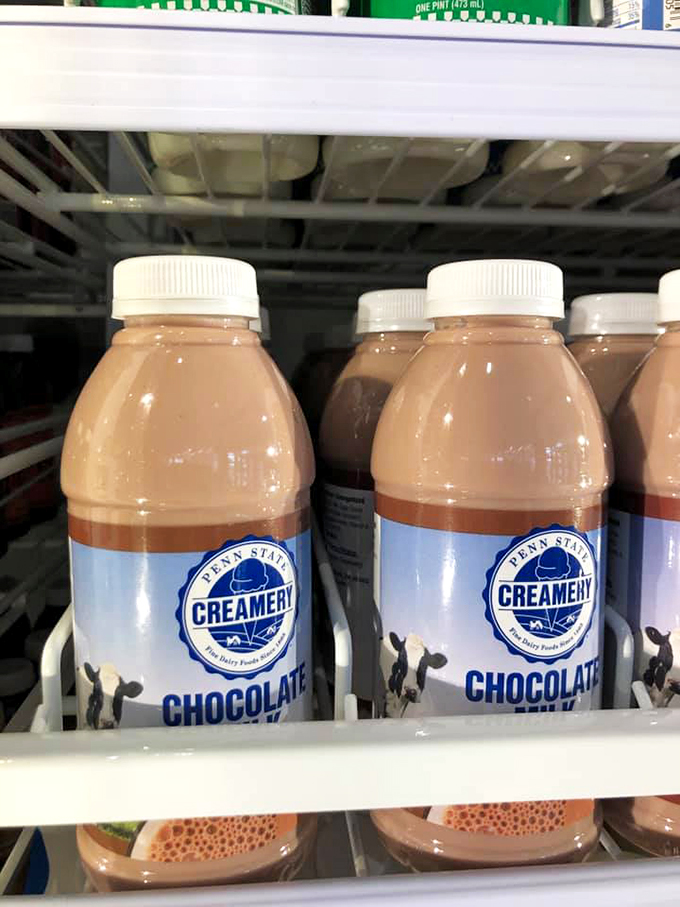 The legendary chocolate milk, bottled and waiting. Proof that sometimes the supporting actors steal the show.