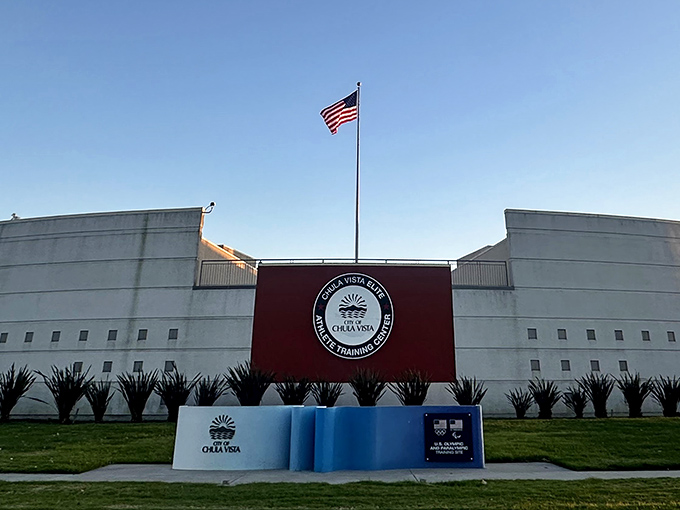 The Chula Vista Elite Athlete Training Center: where Olympic dreams take shape and retirement-age visitors suddenly contemplate taking up javelin throwing.