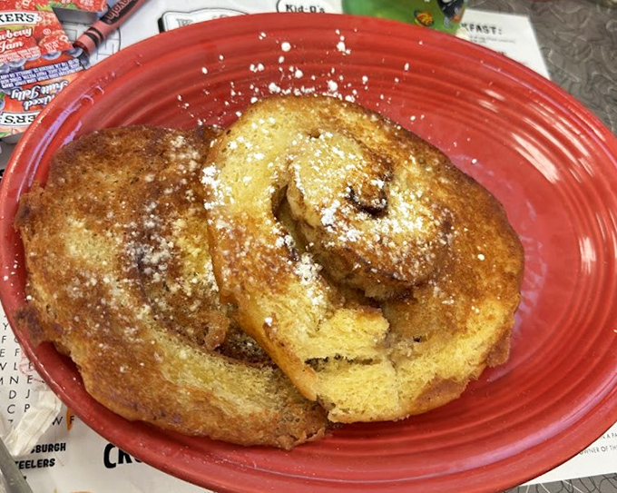 French toast that's achieved the perfect golden-brown exterior while maintaining that custardy interior&mdash;the breakfast equivalent of having your cake and eating it too.