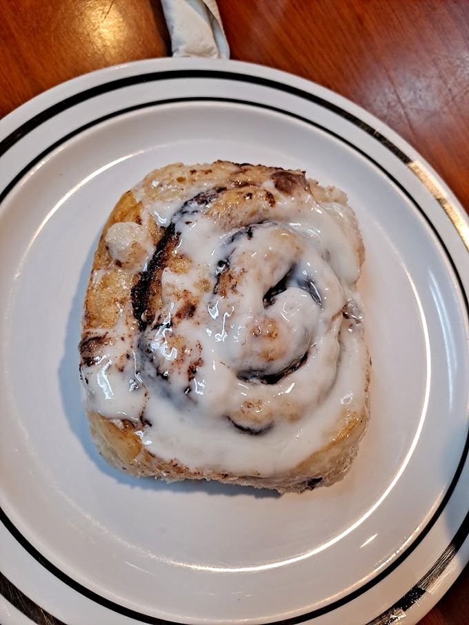 Not all heroes wear capes&mdash;some wear icing. This cinnamon roll doesn't need social media filters to look this good.