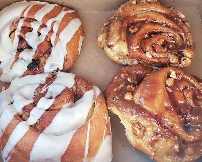 Cinnamon rolls and sticky buns that would make your grandmother both proud and jealous. Worth every sticky finger and guilty smile.