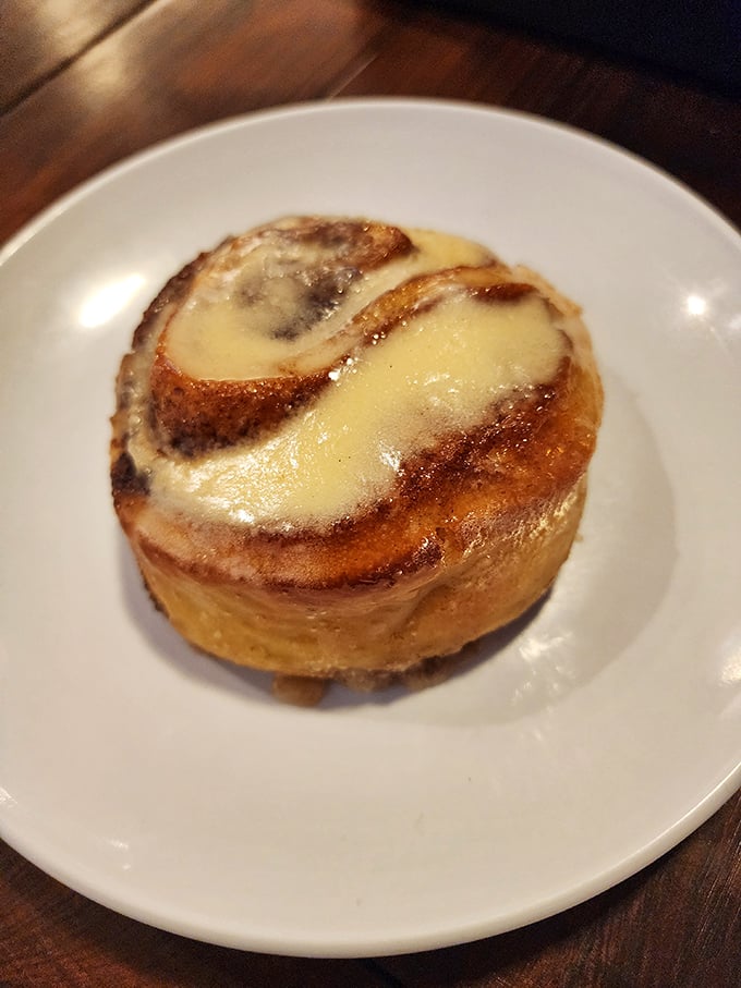 This cinnamon roll isn't just baked&mdash;it's architected, with layers that unfold like a delicious story nobody wants to end.