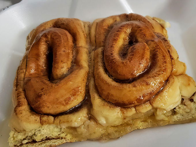 That cinnamon roll is bigger than a steering wheel and twice as satisfying &ndash; resistance is absolutely futile here.