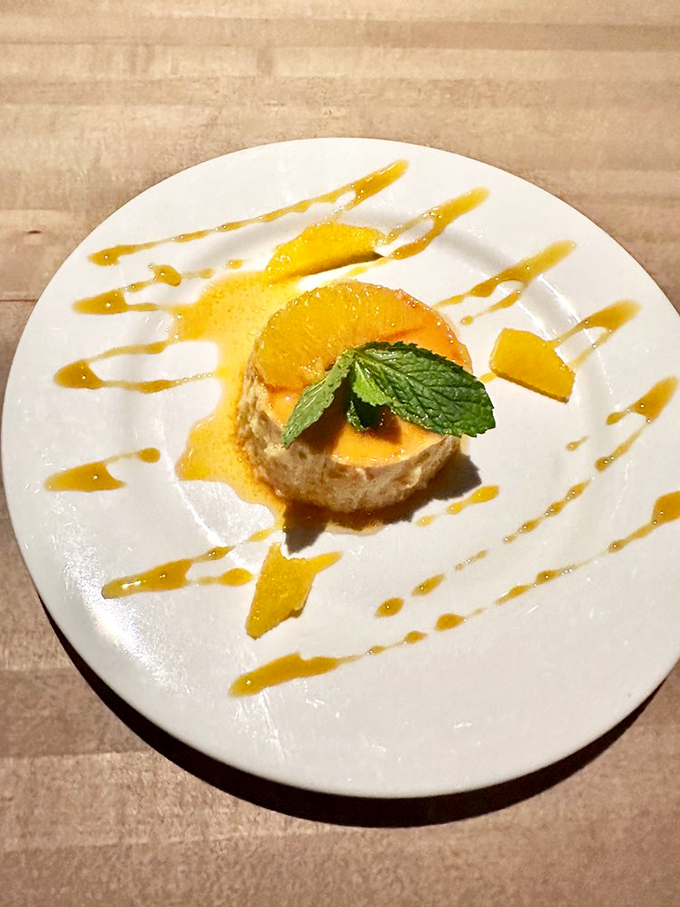 The citrus flan doesn't just end your meal&mdash;it provides closure with a sweet-tart finale that would make Shakespeare write sonnets.