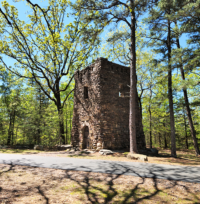 The CCC water tower stands like a medieval sentinel, reminding us that sometimes the most enduring architecture comes from the simplest needs.