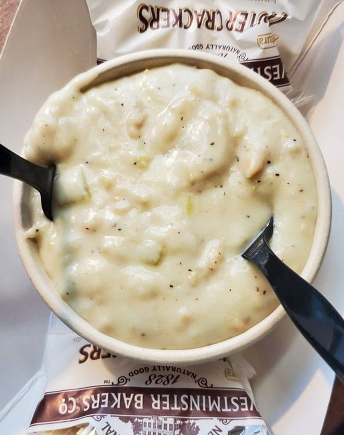 This isn't just clam chowder—it's a creamy bowl of New England nostalgia that somehow feels right at home in tropical Key West.