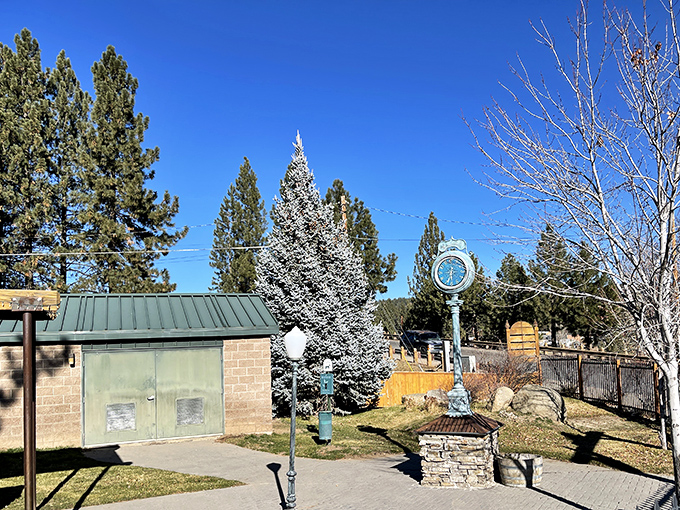 A slice of small-town serenity where even the town clock seems to tick at a more relaxed pace.