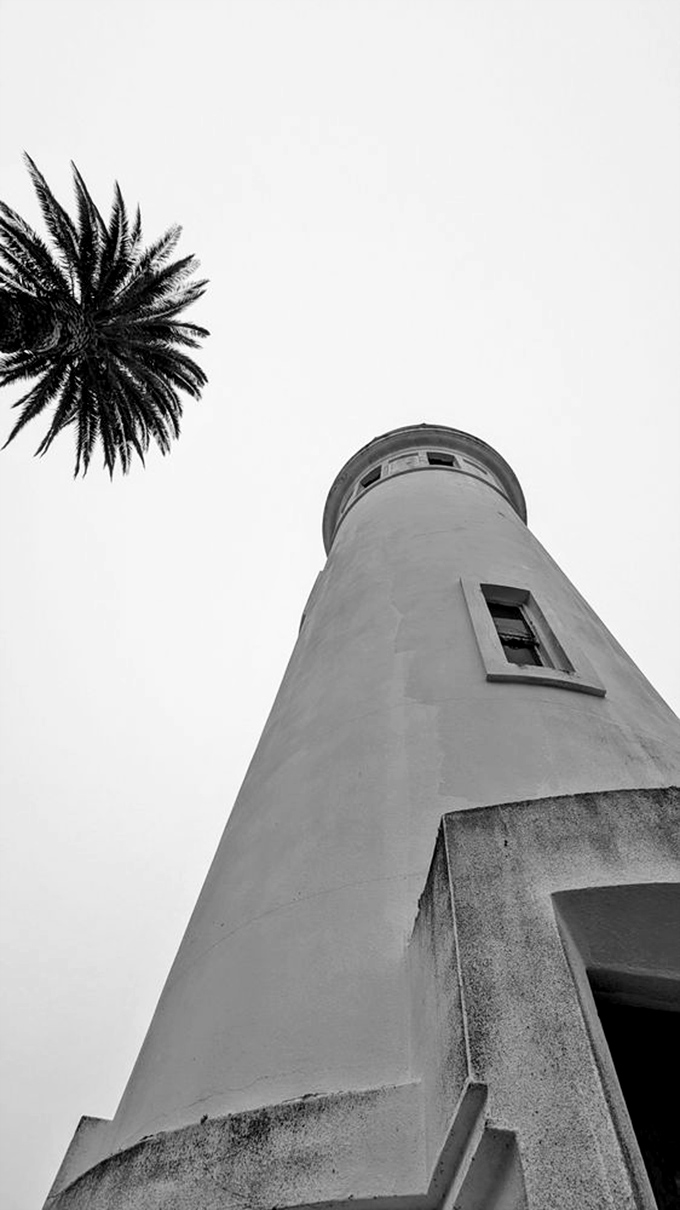 Looking up at greatness. Like the Eiffel Tower of Palos Verdes, this lighthouse demands your neck crane in appreciation.