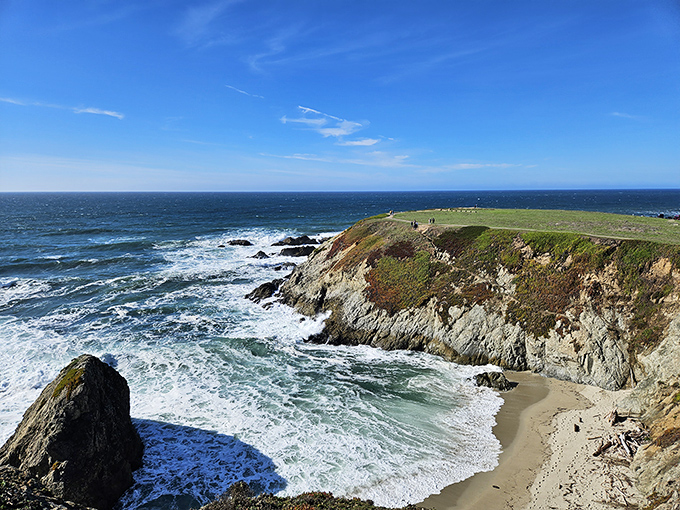 Dramatic cliffs and endless ocean create California's own version of scenic therapy.