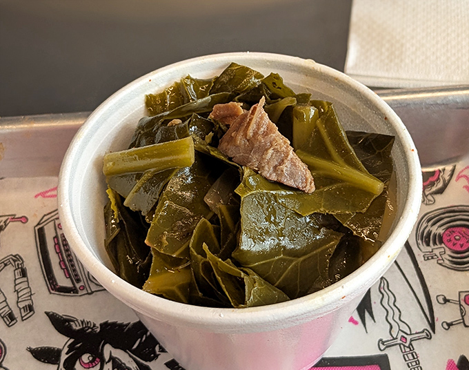 These aren't your standard collard greens&mdash;they're the backstage pass to Southern flavor, complete with the pork cameo you didn't know you needed.