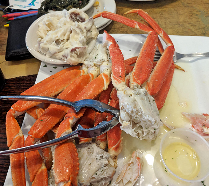 Snow crab legs: nature's way of saying "work a little for something wonderful." The built-in tools make the treasure hunt all the more satisfying.