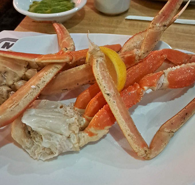 Snow crab legs splayed like nature's perfect eating utensils&mdash;the seafood equivalent of potato chips where you simply cannot stop at one section.