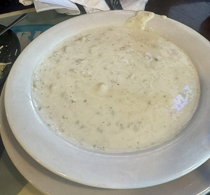 This isn't just soup&mdash;it's a creamy ocean hug in a bowl, packed with delicate crab and seasoned with coastal know-how.