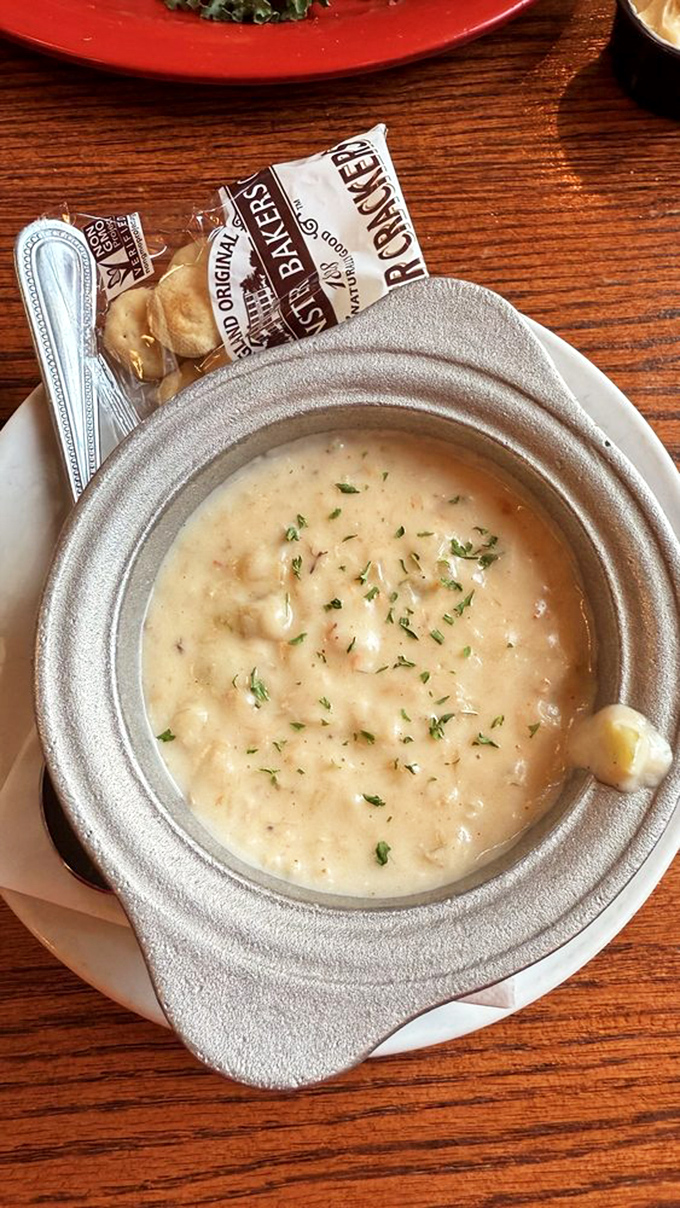 This isn't just soup&mdash;it's a warm hug in a bowl, where chunks of seafood play hide-and-seek in a velvety sea of flavor.