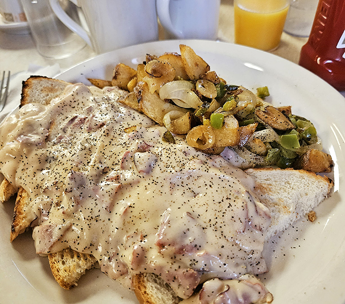 Creamed chipped beef that would make your grandmother nod in approval &ndash; comfort food that's survived every culinary trend for good reason.