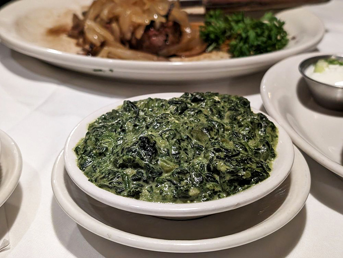 Creamed spinach so decadent it should count as dessert&mdash;the perfect rich companion to a perfectly seared steak.