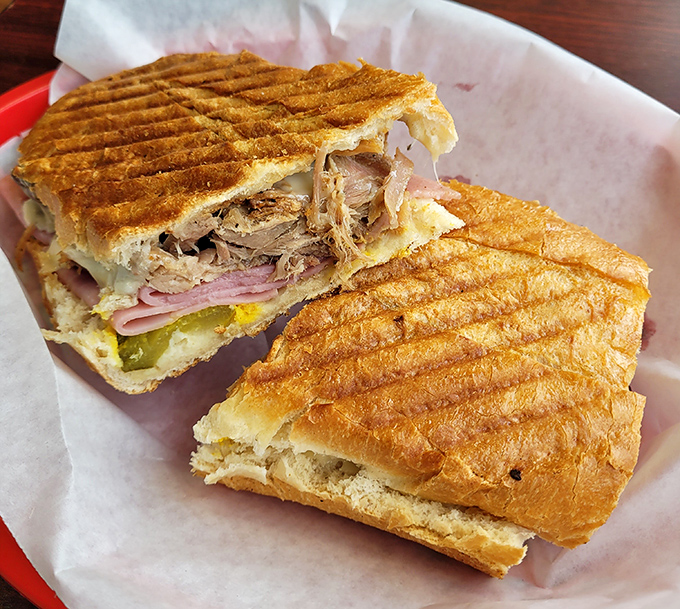 The Cuban sandwich&mdash;architecture in food form. Layers of pork, ham, cheese, and pickles pressed between bread until they surrender into harmonious flavor.