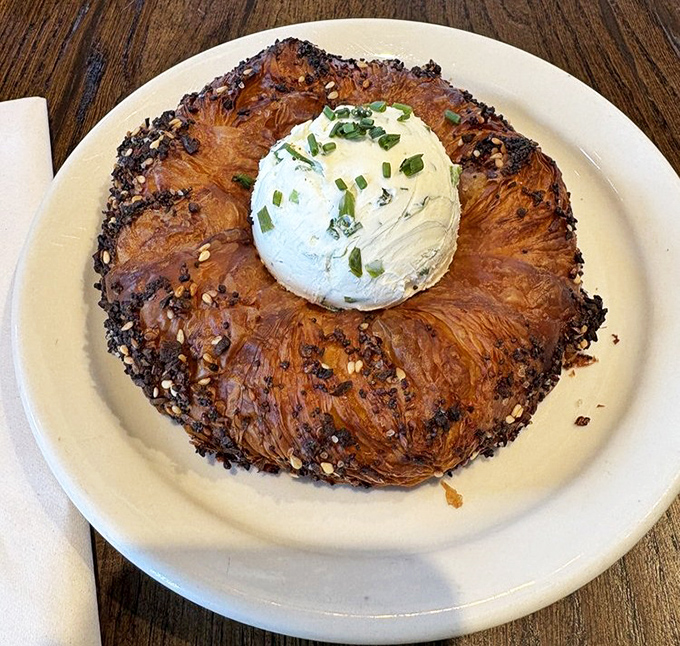 Not your average pastry. This everything danish with cream cheese center is what would happen if a New York bagel and a French pastry had a delicious love child.