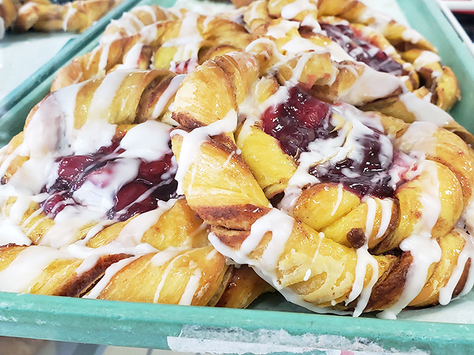 Danish pastries that would make actual Danes homesick. The perfect spiral of dough, fruit filling, and glaze creates a trifecta of breakfast bliss.