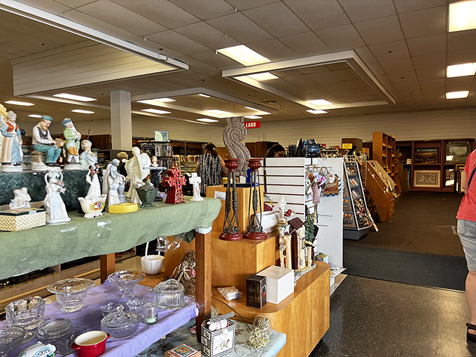 Figurines, glassware, and knick-knacks galore&mdash;the decorative section is where minimalists come to break their vows.