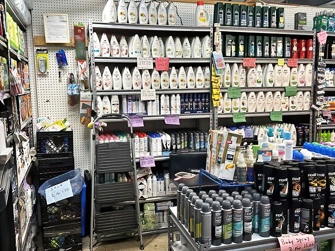 From shampoo to shaving cream, this personal care paradise proves flea markets aren't just for vintage treasures and quirky collectibles.