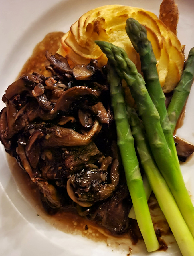 A symphony of mushrooms, asparagus, and perfectly cooked steak&mdash;proof that sometimes the most beautiful art in Pennsylvania isn't hanging in a museum.