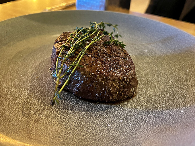 Filet mignon so tender, you could cut it with a stern look and good intentions.