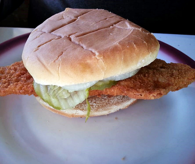 The perfect fish sandwich doesn't exi&mdash; Wait, there it is! Crispy, golden perfection nestled in a soft bun with just the right amount of pickles.