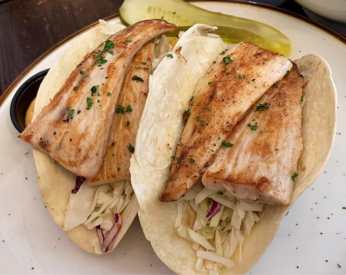 Fish tacos that make you wonder why you ever eat anything else&mdash;perfectly blackened mahi-mahi nestled in soft tortillas with crisp cabbage and zingy sauce.
