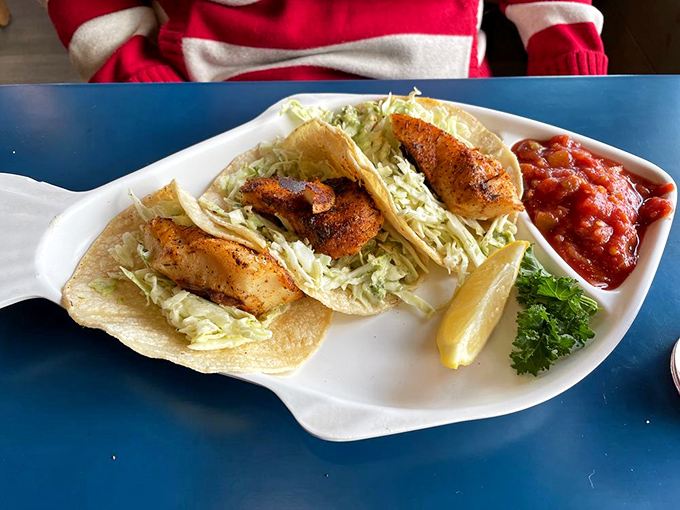 These fish tacos aren't just a meal&mdash;they're a beach vacation on a plate. The crispy fish and fresh slaw create a perfect Pacific Northwest harmony.