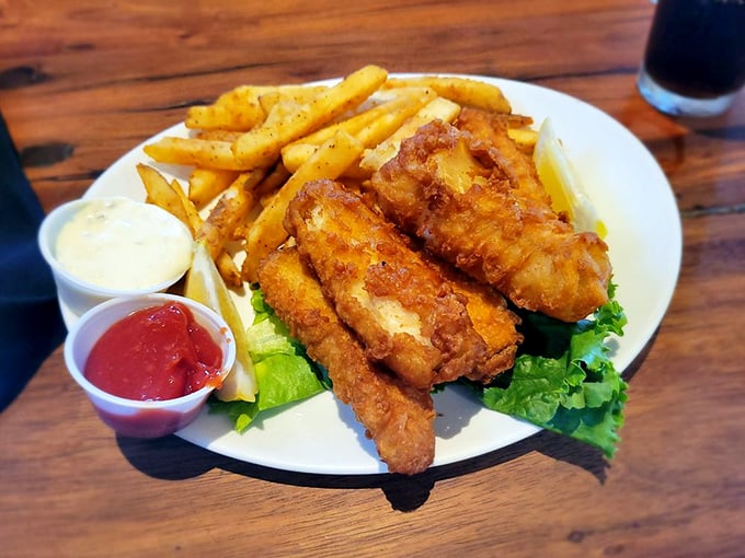 Golden-battered fish and crispy fries&mdash;the kind of plate that makes you wonder why anyone would ever eat anything else near the sea.