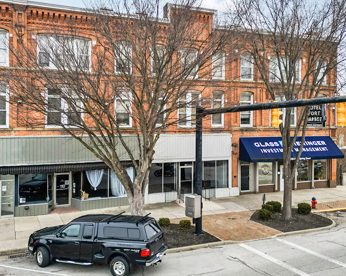 Brick storefronts with character to spare line St. Marys' downtown, where window shopping doesn't require a platinum credit card to be enjoyable.