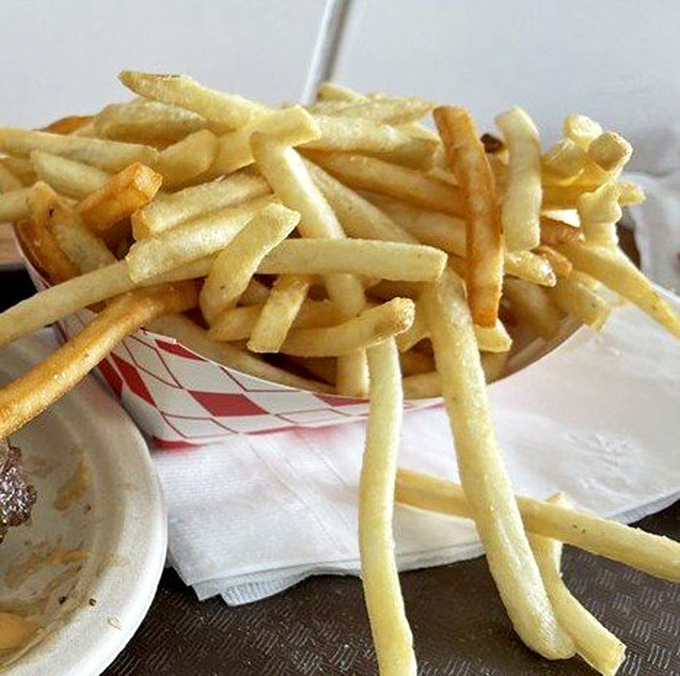 Fries so perfectly golden they deserve their own California vanity plate. The supporting actor that steals every scene.