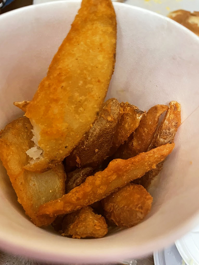 These aren't your average fries &ndash; they're the supporting actors that deserve their own Oscar, with crispy exteriors hiding fluffy potato clouds inside.