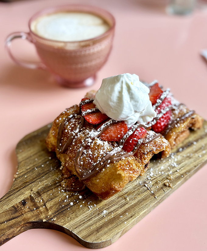 This isn't French toast&mdash;it's a dessert masquerading as breakfast, with strawberries and cream that would make Marie Antoinette say "forget the cake."