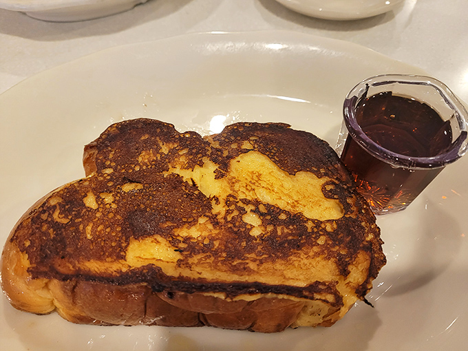 French toast that's achieved the perfect golden-brown tan that most Pennsylvanians only dream about during long winters.