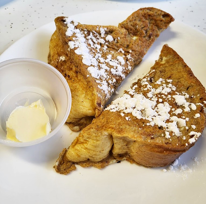 Golden-brown French toast dusted with powdered sugar&mdash;the breakfast equivalent of finding money you forgot in your pocket.