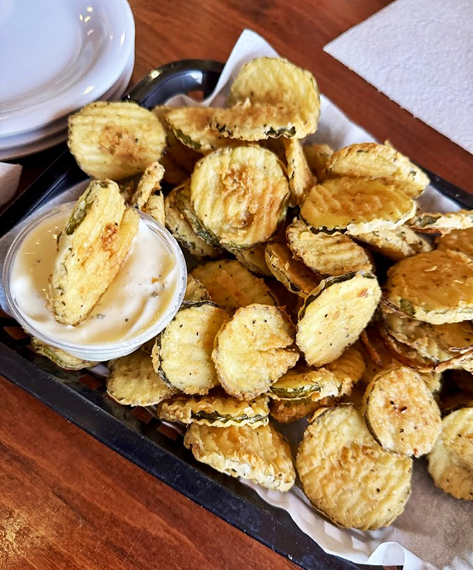 Crispy fried pickles that snap between your teeth like nature's potato chips. The perfect starter while you contemplate just how many meats to order.