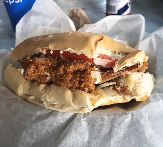 Half-eaten evidence of deliciousness. Even the sandwich looks relaxed in Key West, lounging on its paper throne.