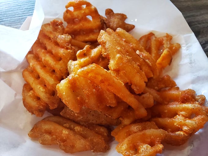 Golden criss-cut fries that could make even French fries question their national identity.